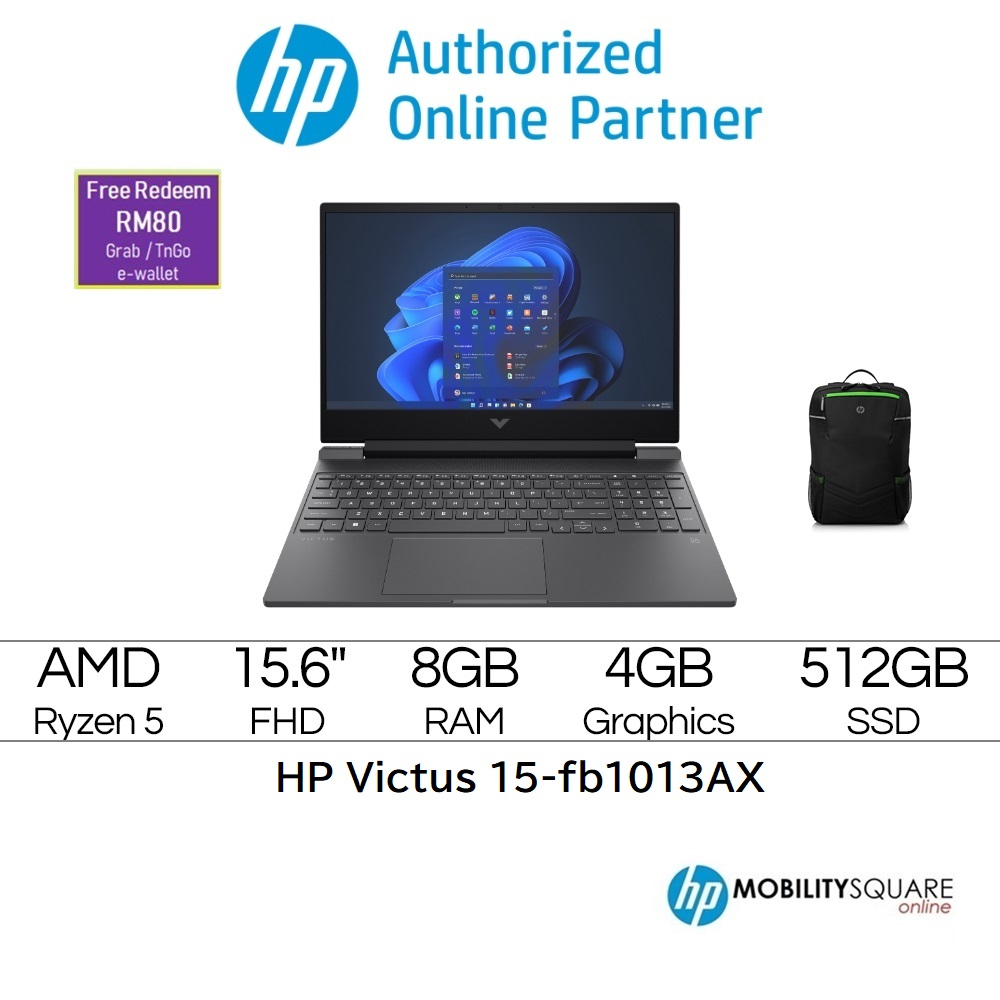 HP Victus Gaming Laptop 15-fb1013AX [ R5-7535HS/8GB/512SSD/15.6/RTX2050 ...