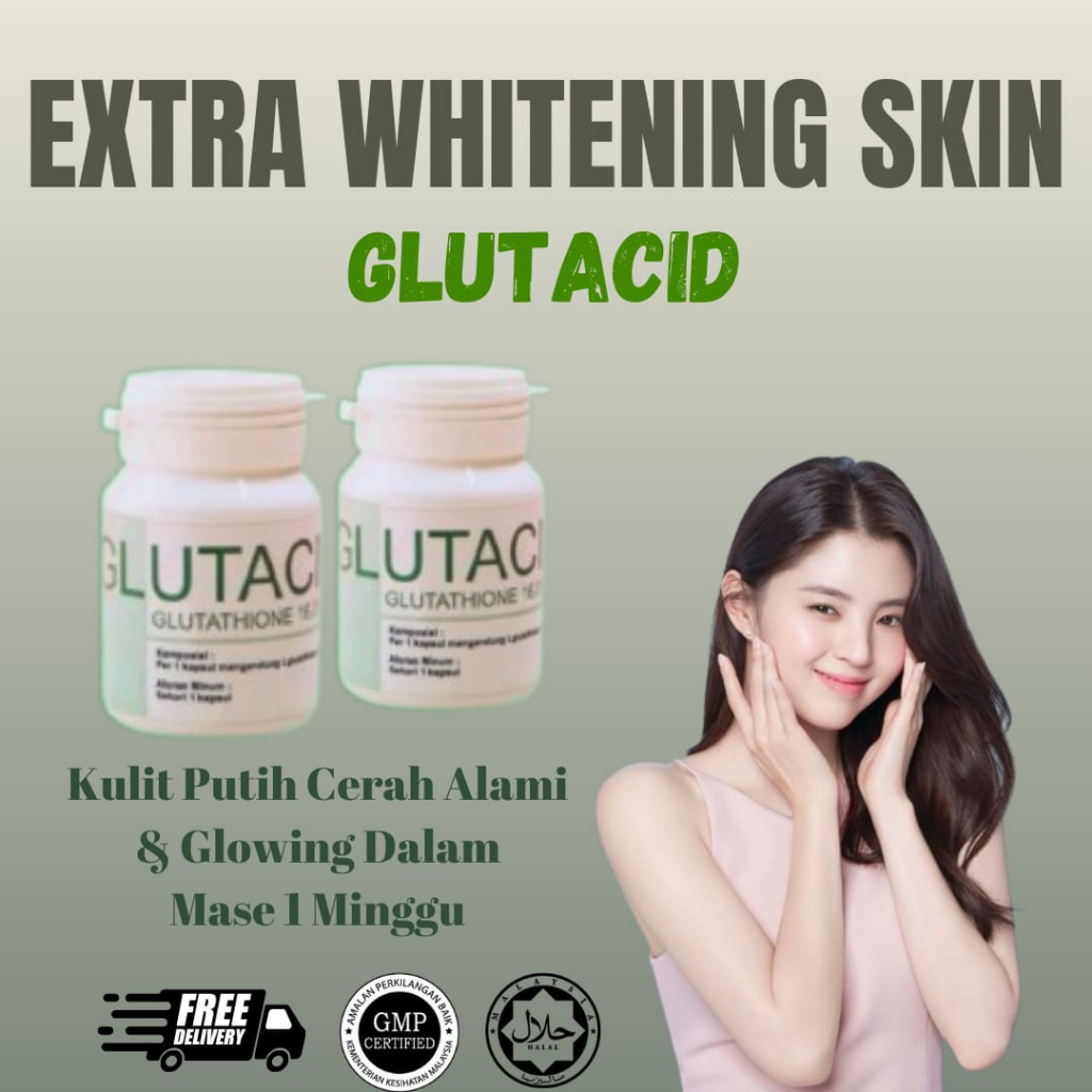 Glutacid Gluthatione Whitening Skin Booster 100% Original,Pemutih ...
