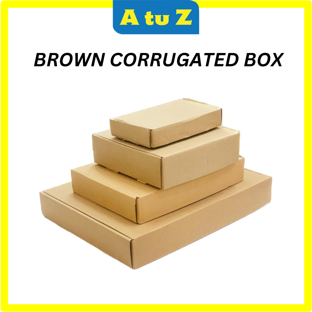 AtuZ 1pc Corrugated Brown Box for Surprise Boxes Packaging Box Gift Box ...