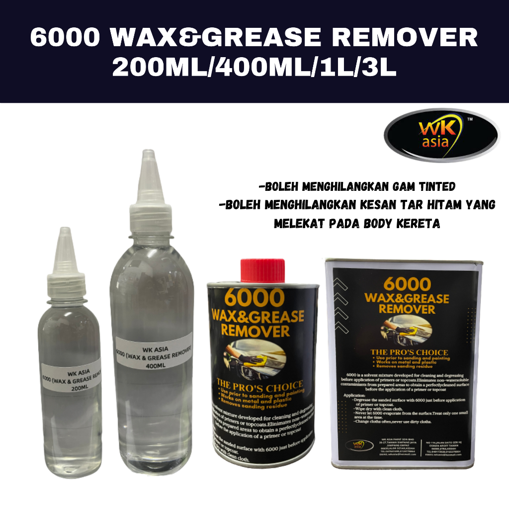 WAX & GREASE REMOVER 200ML/400ML/1L/e3LT (6000) | Shopee Malaysia