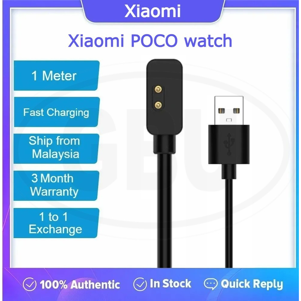 Xiaomi Poco / MI Poco watch USB Magnetic Charger Dock Cradle Charging ...