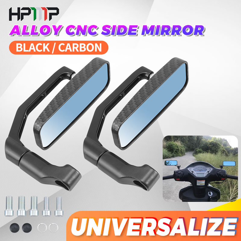 Universal Side Mirror Motor Rear View Mirror Motorcycle Blue Glass ...