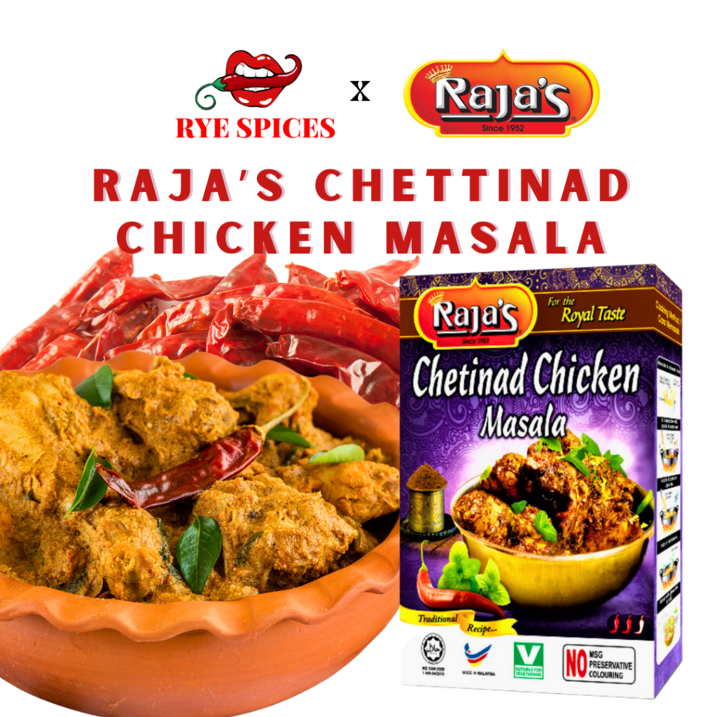 Raja's Chettinad Chicken Masala 100g Halal | Shopee Malaysia