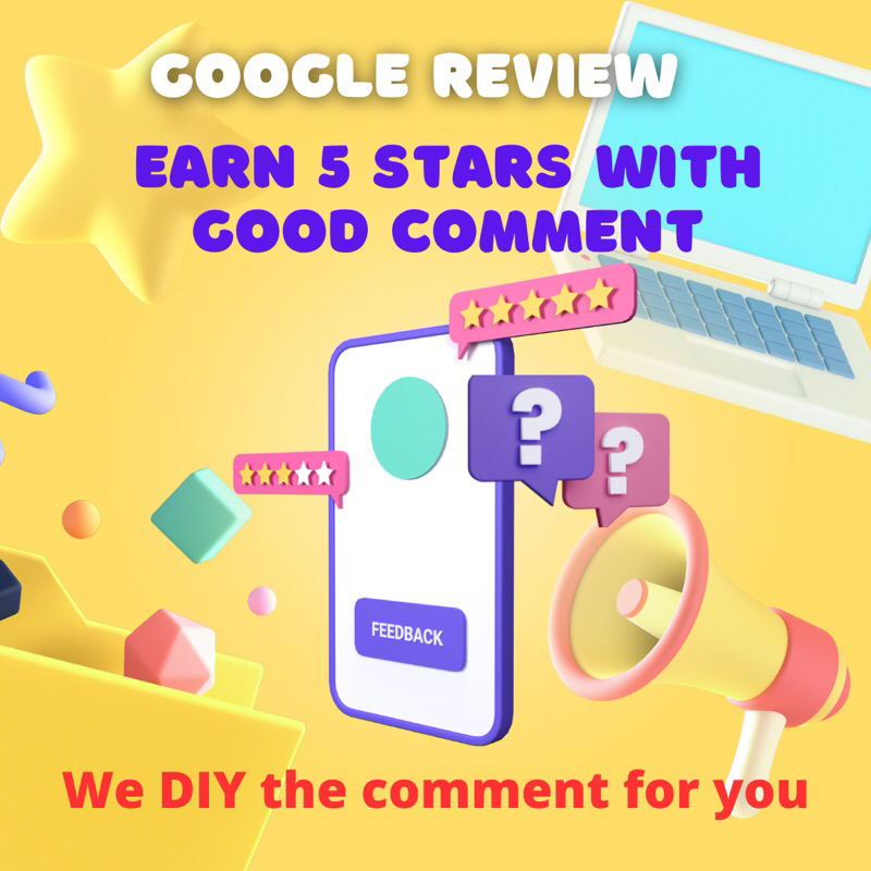 5 Stars Google Review (DIY Comment For You) | Shopee Malaysia