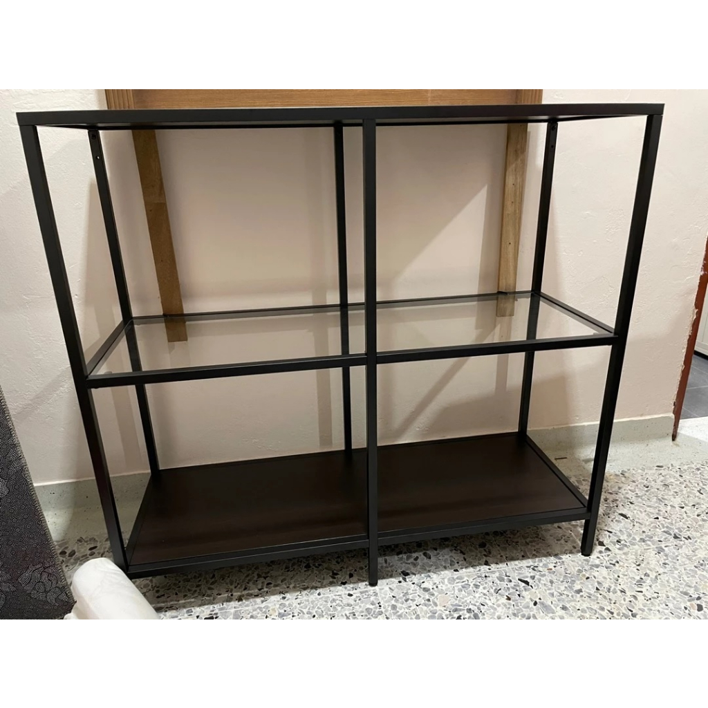 VITTSJO Shelving Unit Rak Display Kaca Serbaguna Display Glass Rack ...