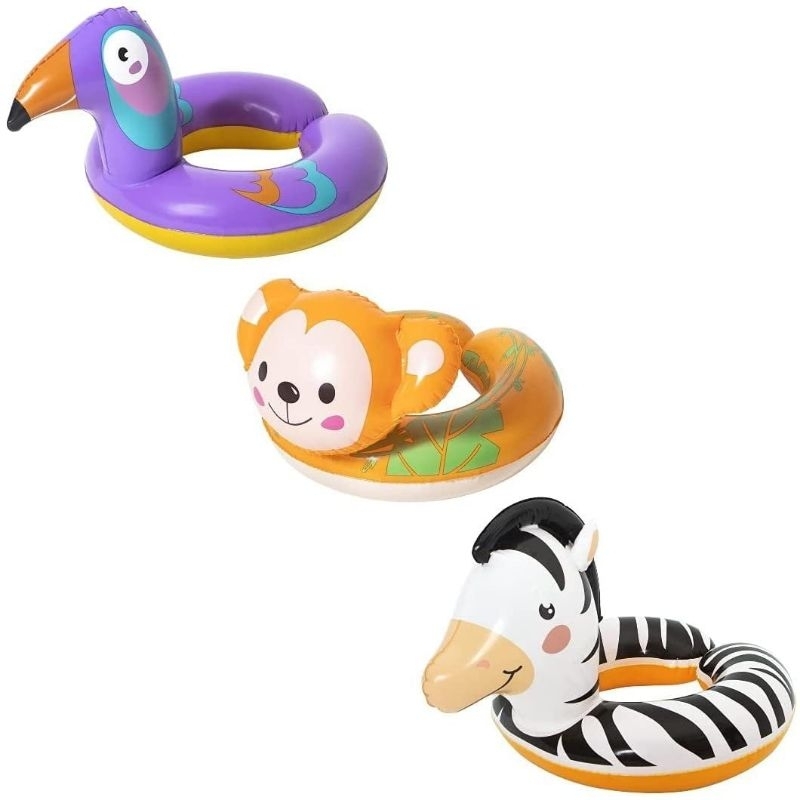 Bestway Inflatable Pool Float H2O Go Animal Split Rings Swim Tubes Pool ...