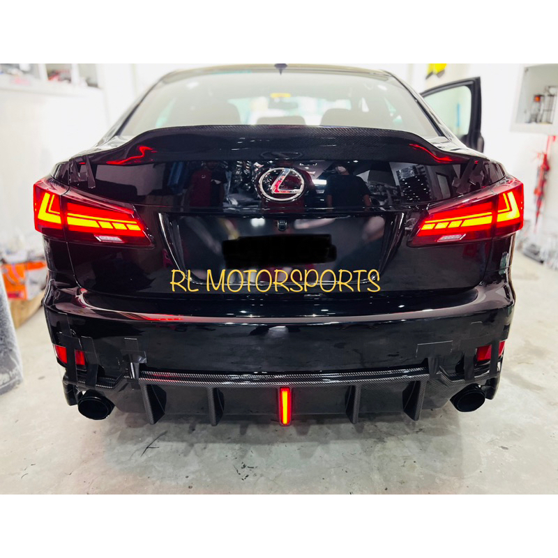 Lexus is250 is 250 RT Renntech carbon fiber fibre Ducktail spoiler lip ...
