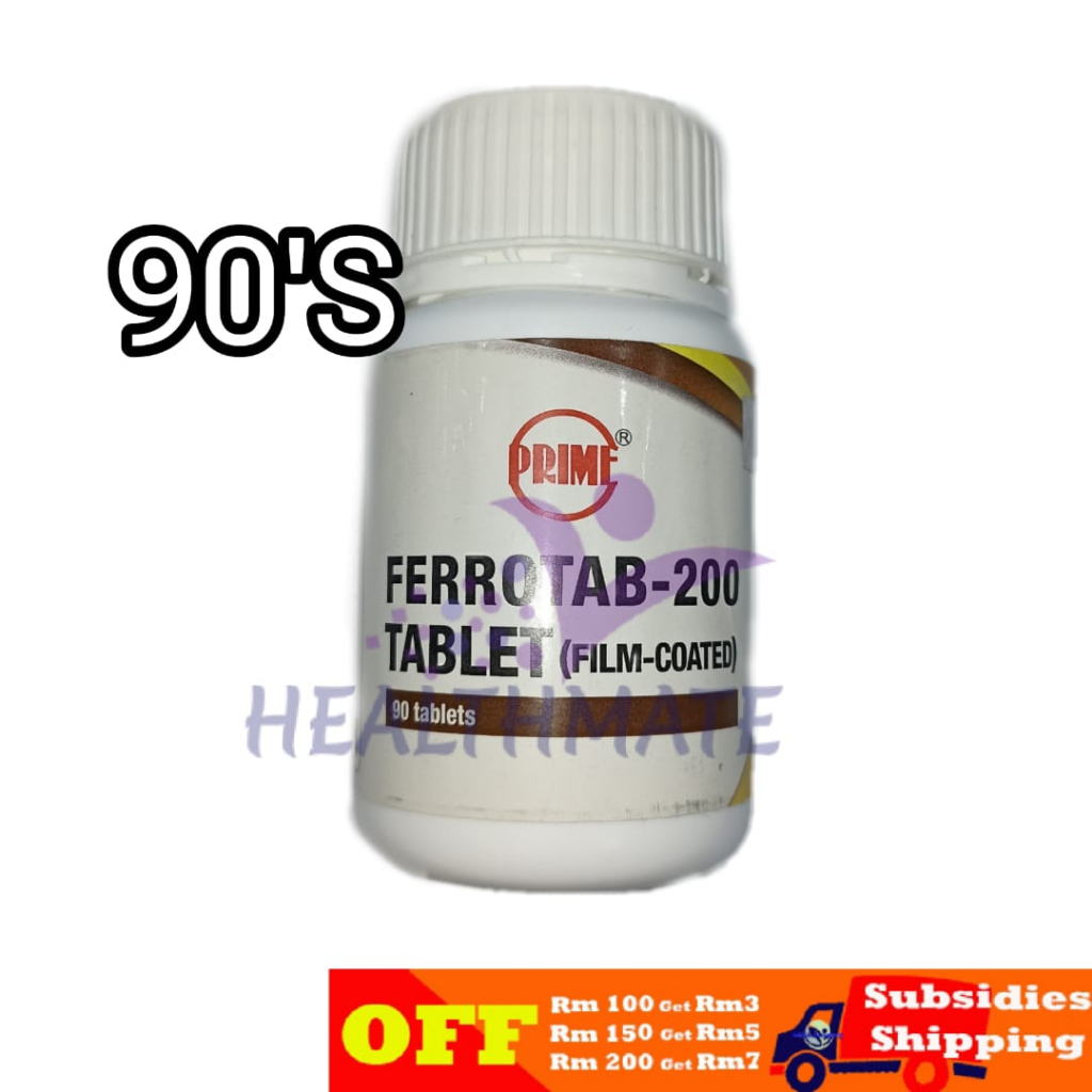 [EXP2/25] Prime's Ferrotab-200 tablet (90'S) | Shopee Malaysia