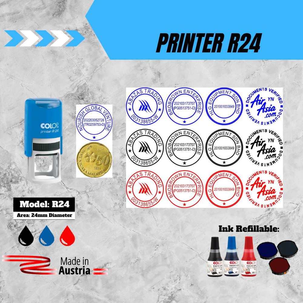 RUBBER STAMP COLOP (SELF-INK) | Shopee Malaysia