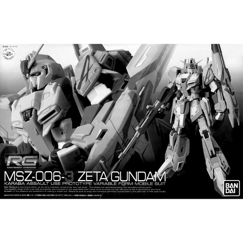 Premium Bandai RG 1/144 MSZ-006-3 Zeta Gundam Unit 3 (Karaba's Custom) | Shopee Malaysia