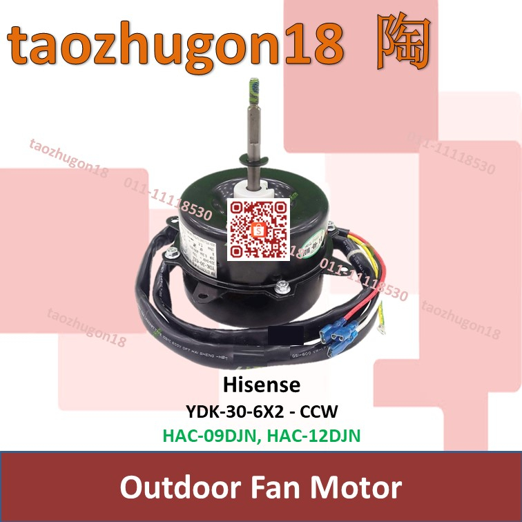 Hisense YDK-30-6X2 CCW Air Conditioner Aircon Outdoor Fan Motor Blower ...