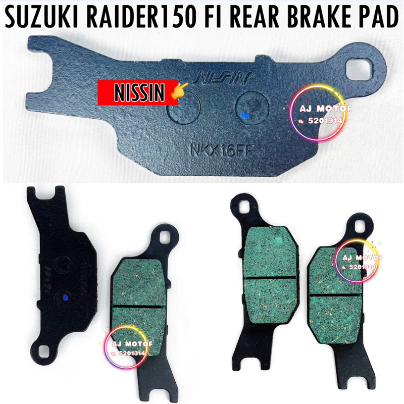 SUZUKI RAIDER150 RAIDER 150 FI REAR DISC PAD BRAKEPAD BRAKE BREK LINING ...
