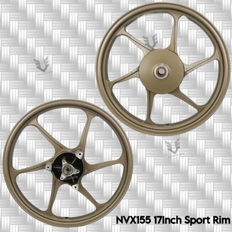 YAMAHA NVX V1 V2 Y15 AEROX XTERO SPORT RIMS X6 RIM 1.6 1.85 X17 17 INCH ...