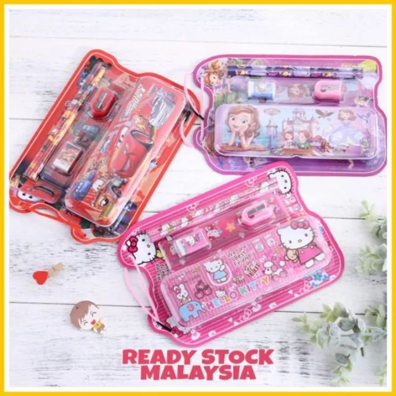6 in1 Stationery Set Birthday Gift Goodies Bag Pencil Box Party Bag ...