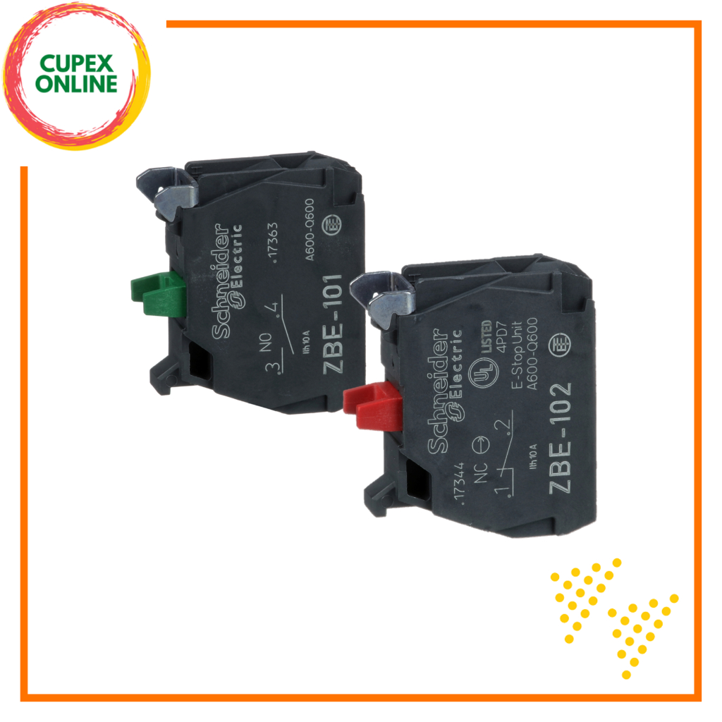 SCHNEIDER ELECTRIC ELECTRIC Harmony ZBE101 / ZBE102 Single Contact ...