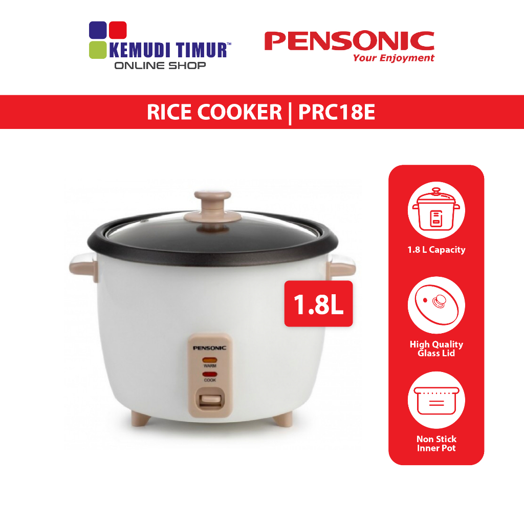 PENSONIC RICE COOKER 1.8L | PRC18E | Shopee Malaysia