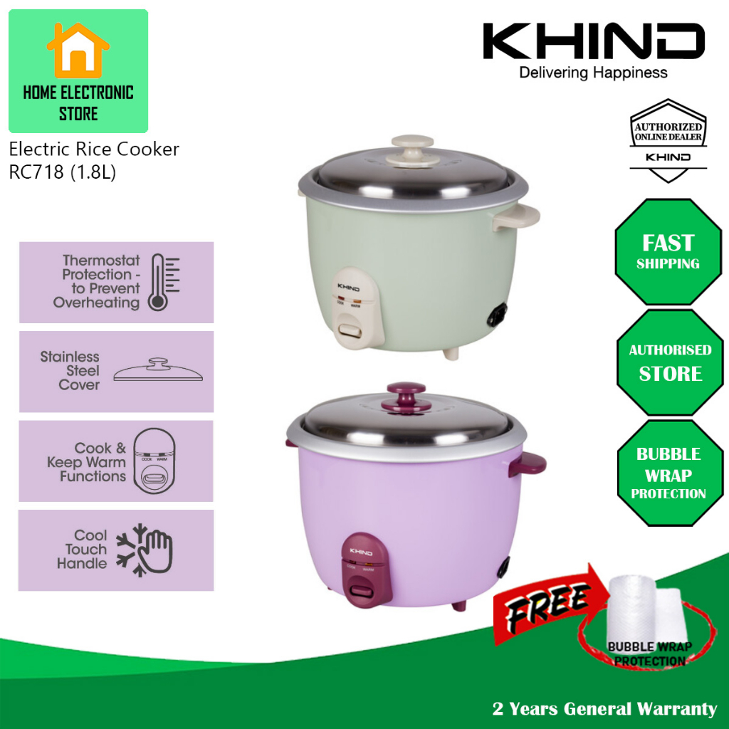 Khind Rice Cooker (1.8L) RC718 | Shopee Malaysia