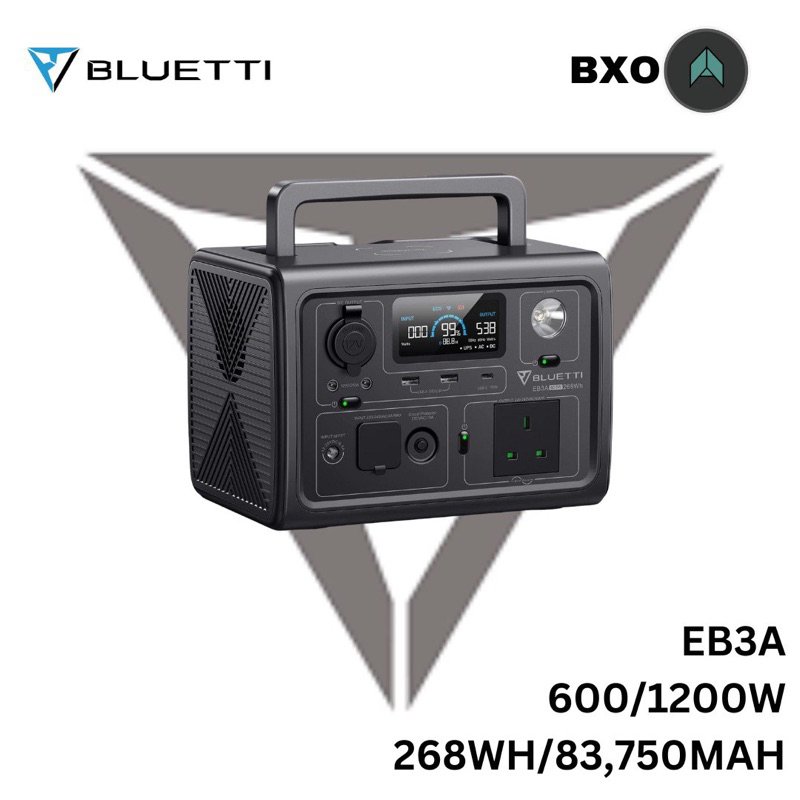 BLUETTI EB3A[Malaysia Official Set] APP fast charge 84,000mAh Inverter ...