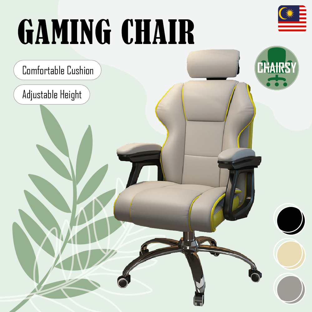Kerusi Ofis Pejabat Office Chair Kerusi Gaming computer study chair ...