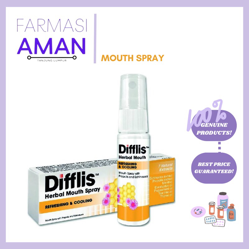 Difflis Herbal Mouth Spray 15ml | Shopee Malaysia