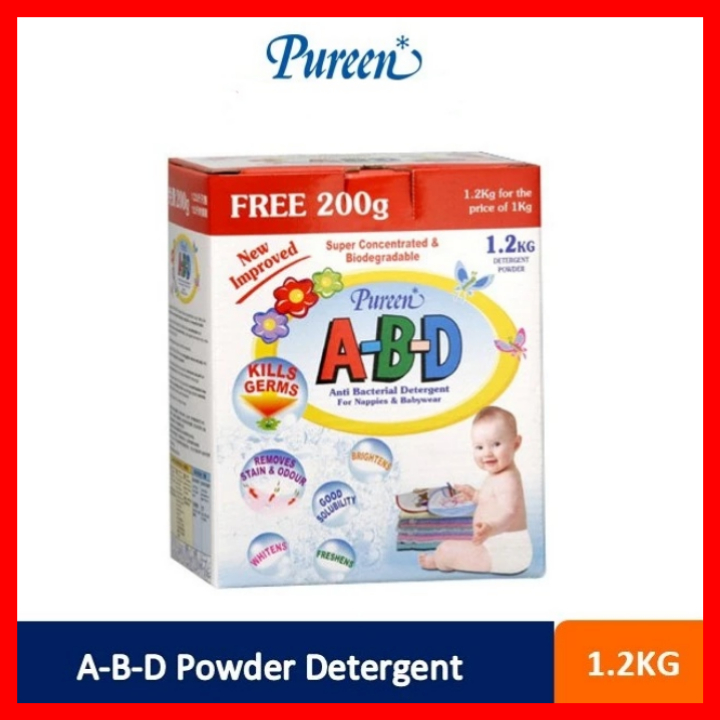 *CLEARANCE* Pureen ABD Antibacterial Powder Detergent (1.2kg) | Shopee ...