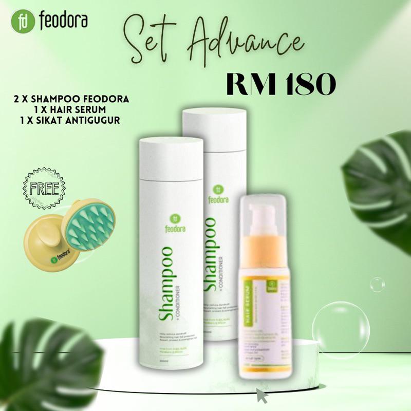 FEODORA SHAMPOO & CONDITIONER + HAIR SERUM + HAIR MASK | Shopee Malaysia