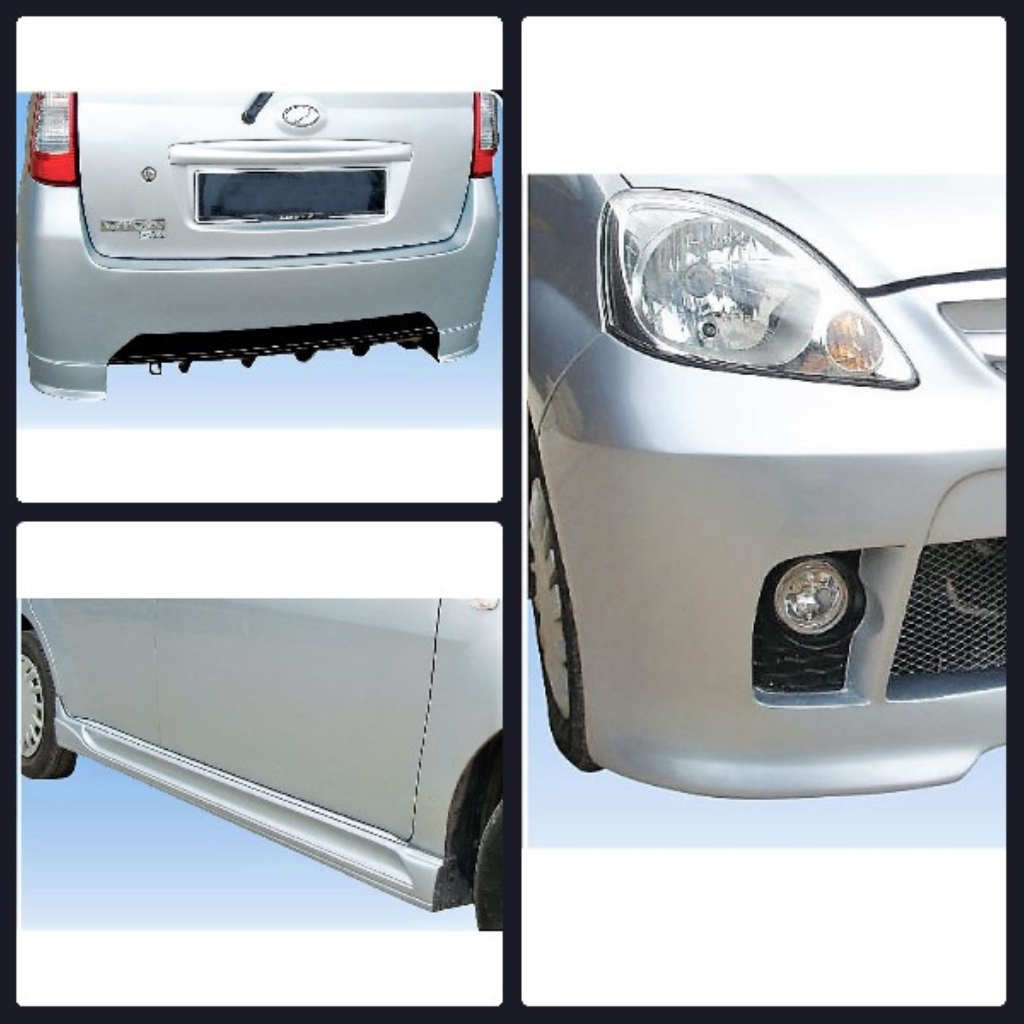 Perodua Viva Sportivo Skirting Body Kit Fiber Ready Stock | Shopee Malaysia