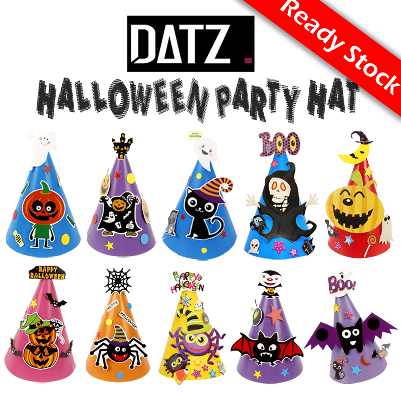 [Datz] Halloween Party Hats Cartoon Paper Cap Birthday Decoration For ...