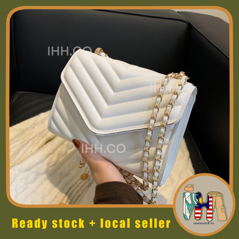 PU SLING BAG KULIT leather Casual Beg Tangan Wanita women Shoulder ...
