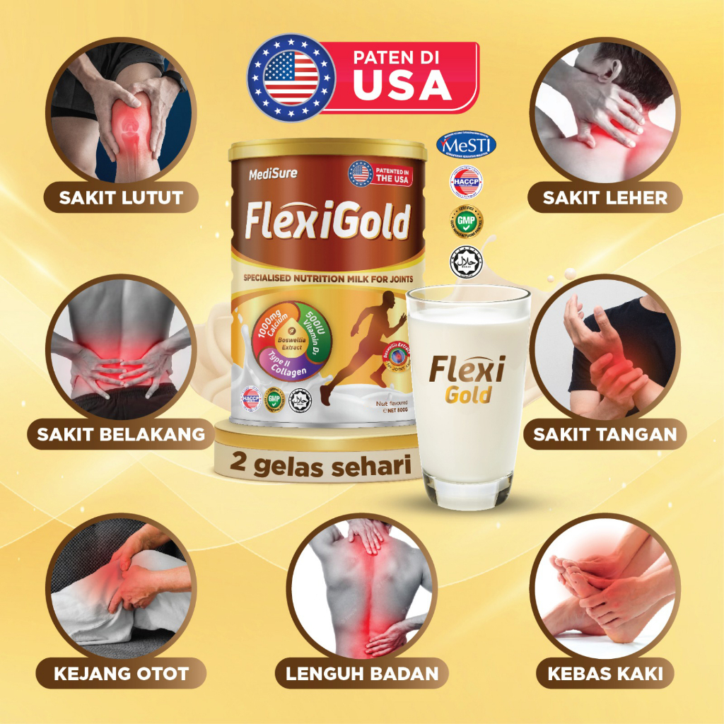 (2 TIN FLEXIGOLD) [ORIGINAL! ]FlexiGold Milk For Bones And Joints 800g ...