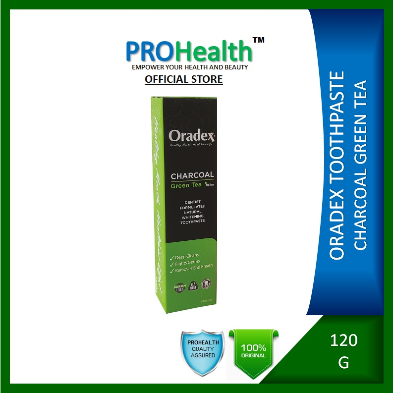Oradex Charcoal Green Tea Whitening Toothpaste (120g) EXPIRY:12/2025 ...