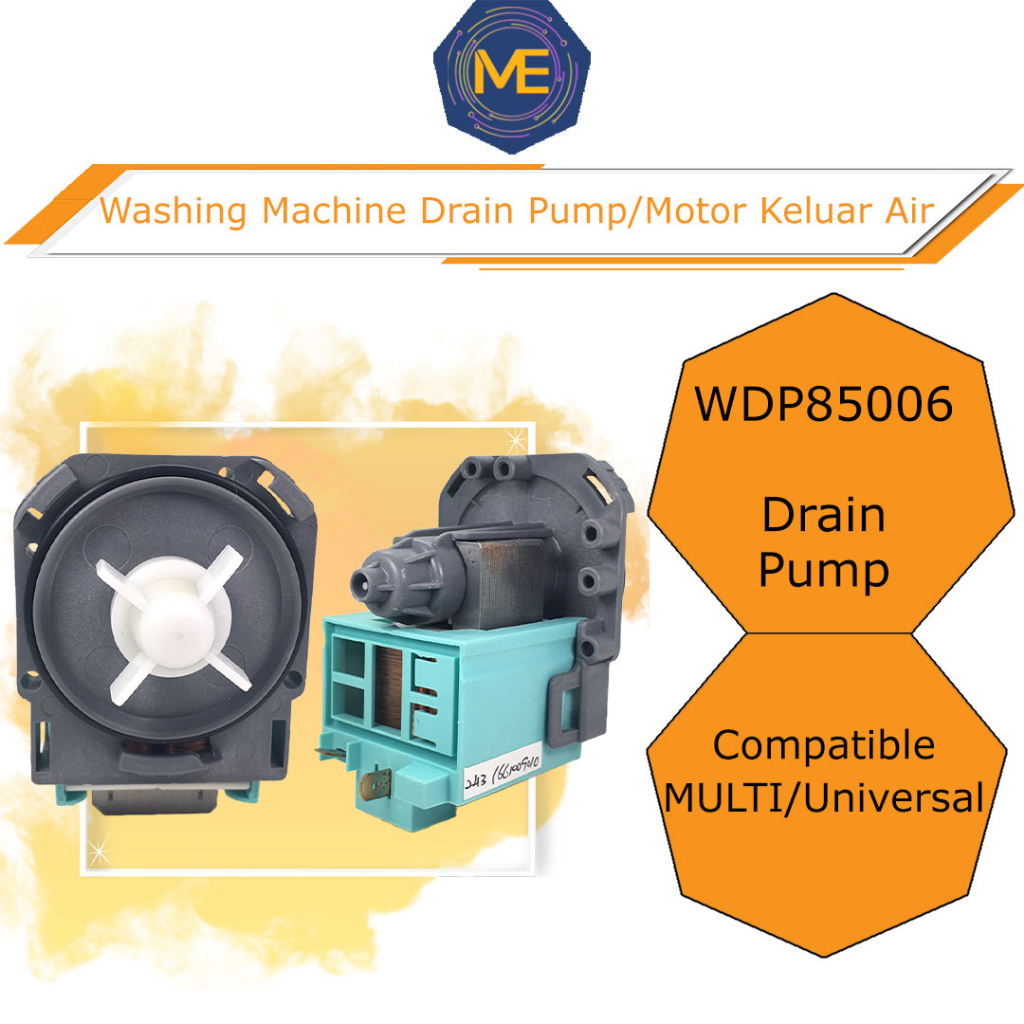 (1pc) ( Compatible : MULTI / Universal ) Washing Machine Drain Pump ...