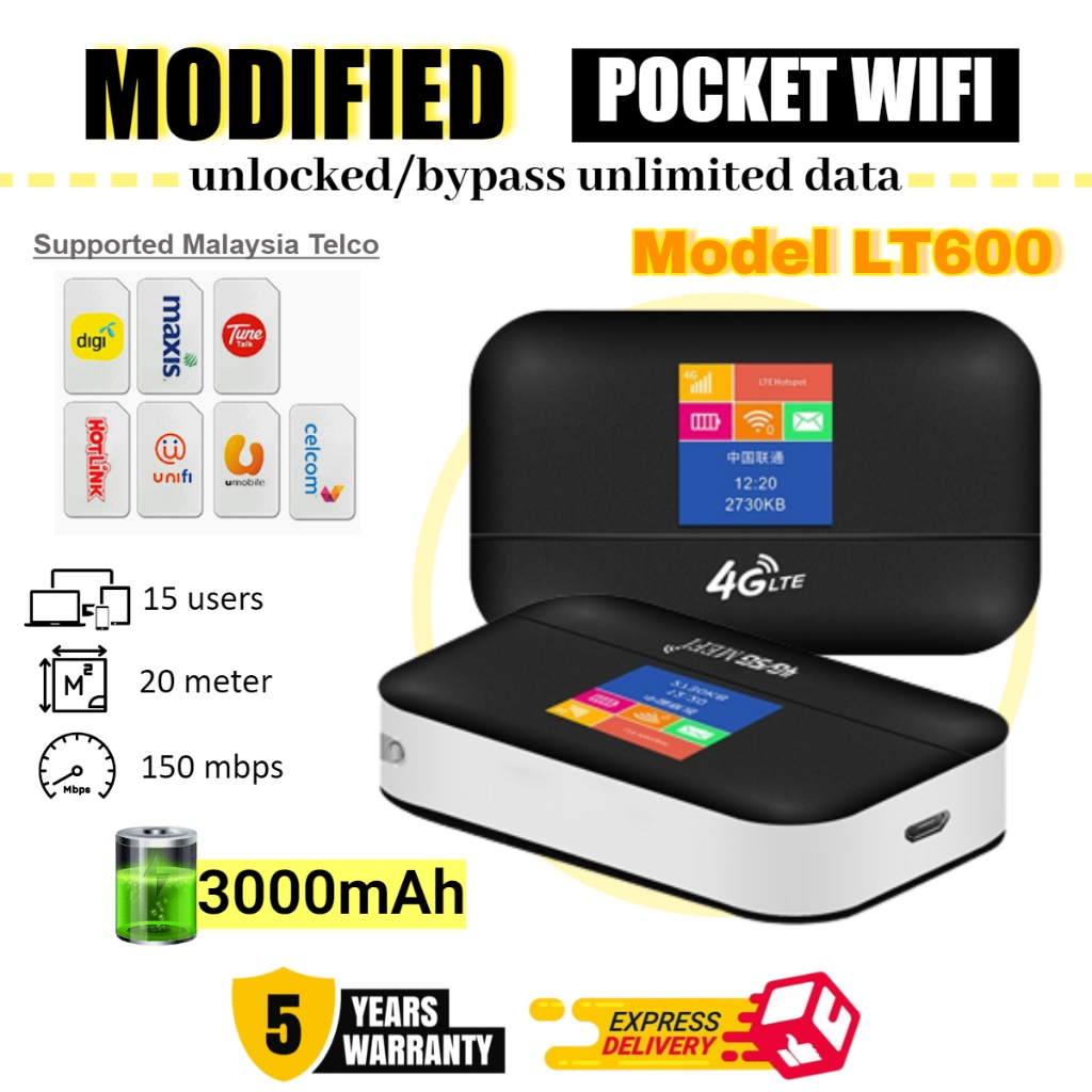 READY STOCK🔥 Modem WiFi Modified Unlimited Hotspot Router Modified ...