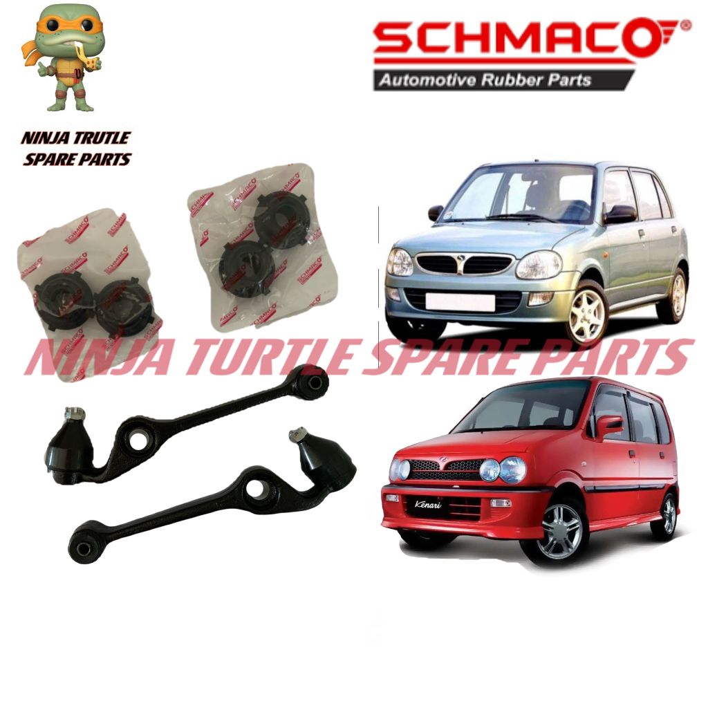 PERODUA KELISA LOWER ARM WITH BUSH LEFT/RIGHT SCHMACO SPD-LA9010L/R ...