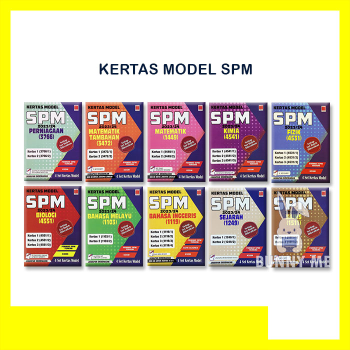 [BUNNY] 2023 BUKU LATIHAN : KERTAS MODEL SPM (2023/24) VISION | Shopee Malaysia