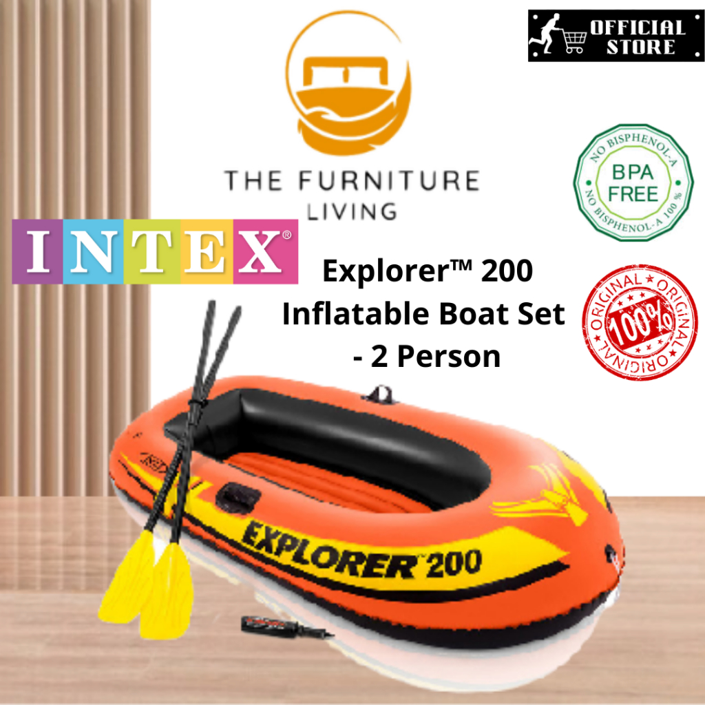 INTEX Explorer™ 200 Inflatable Boat - 2 Person - 48" IT58330/IT58331 ...