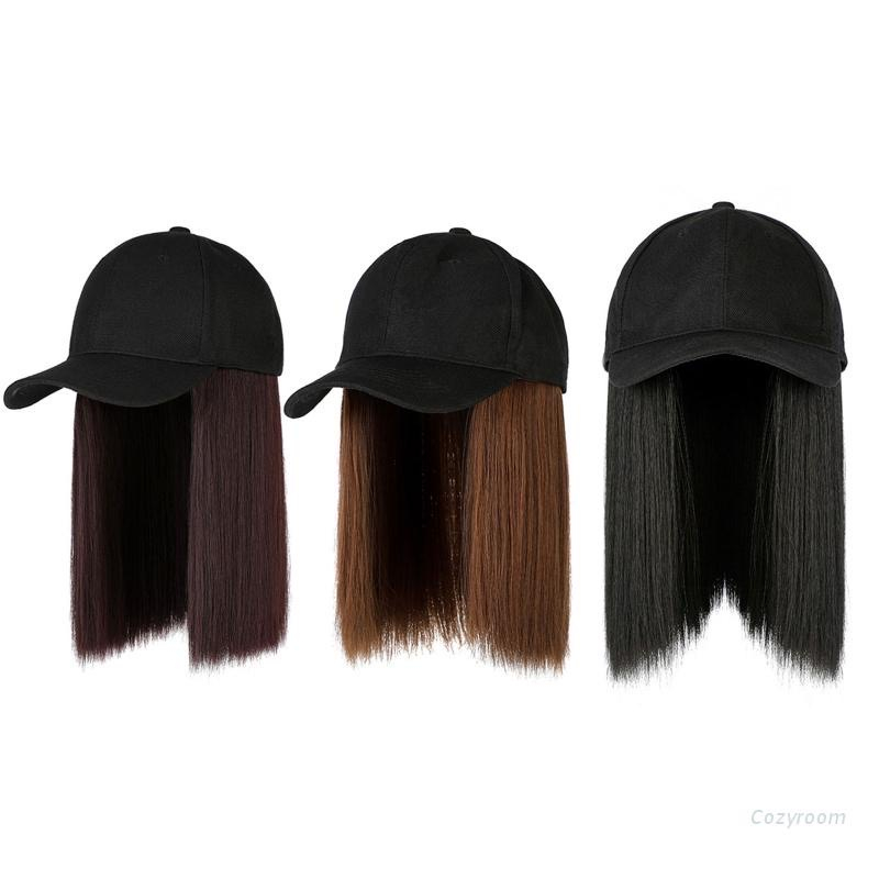 Visors Topi Rambut Palsu Lelaki Perempuan Fake Hair Cap topi wanita ...