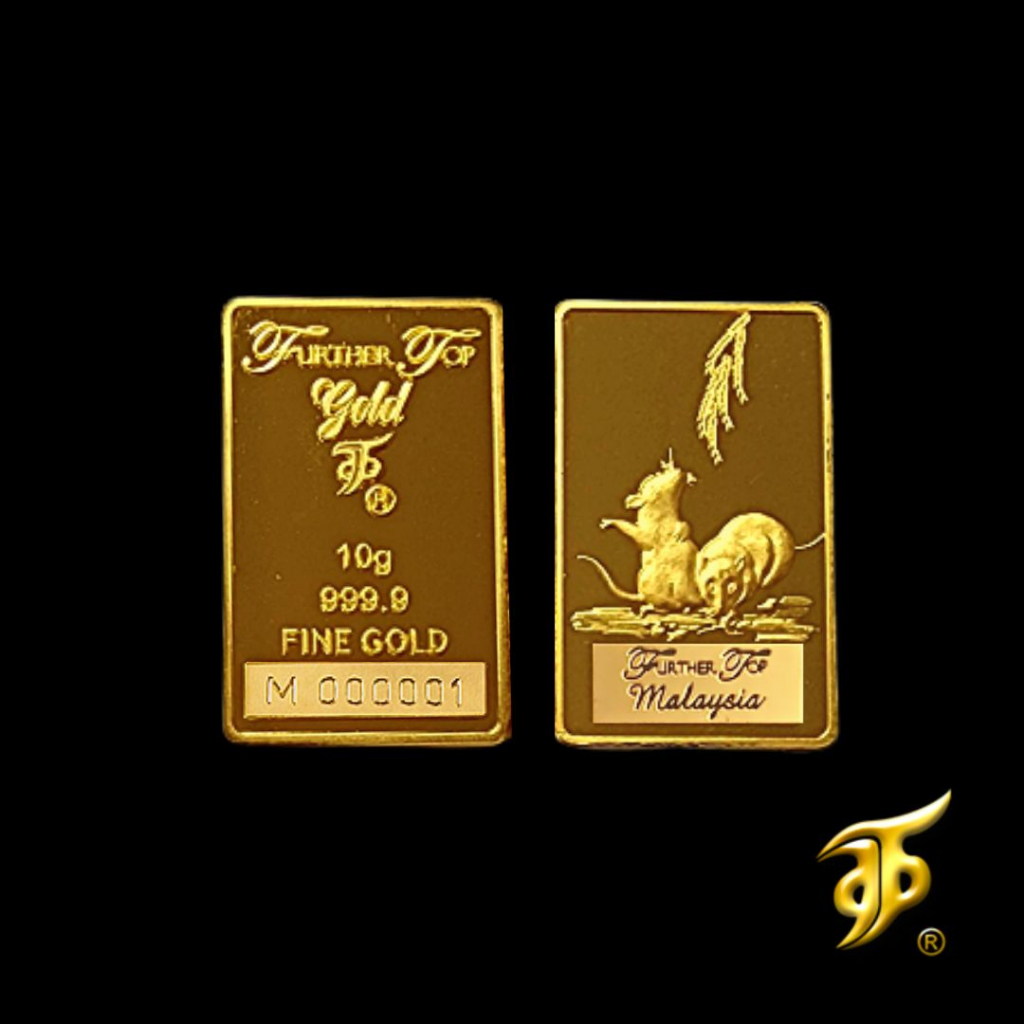Gold Bar ( 10g ) 999.9 Further Top - ( CHINESE ZODIAC 十二生肖 : RAT 鼠 ...