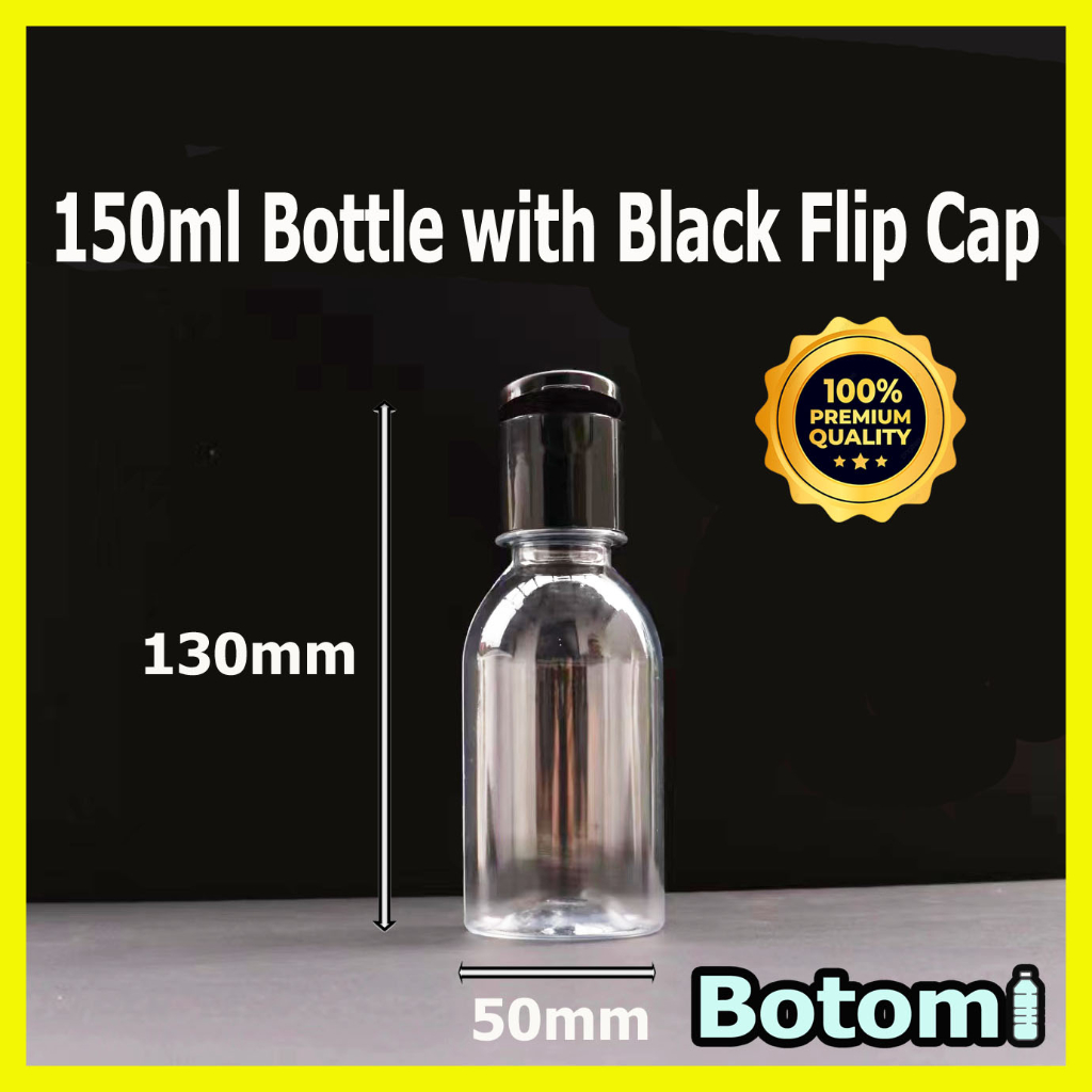 150ml empty water PET bottle clear transparent plastic air botol ...