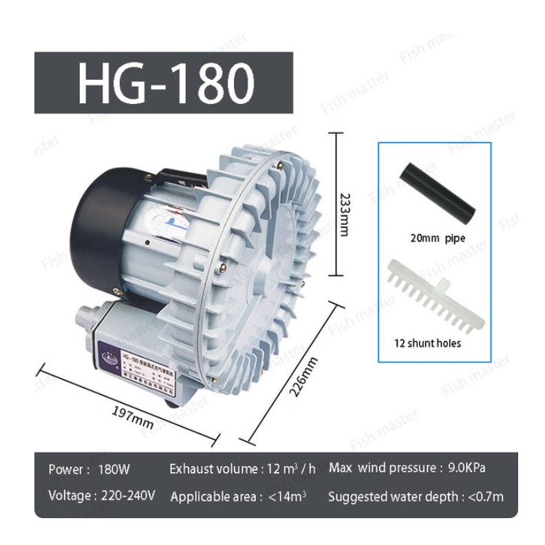 SUNSUN Vortex Ring Blower | High Pressure Air Pump | Kolam Ikan Fish Pond Centrifugal Fan ...