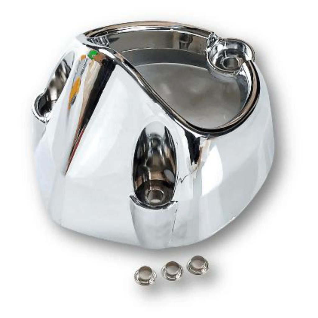 Muffler End Cap Cover Yamaha Y15 V1 V2 Y15ZR Silver Chrome Penutup ...