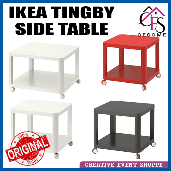 IKEA 💯Original ikea TINGBY Side Table On Castors, 50x50cm 64x64cm ...