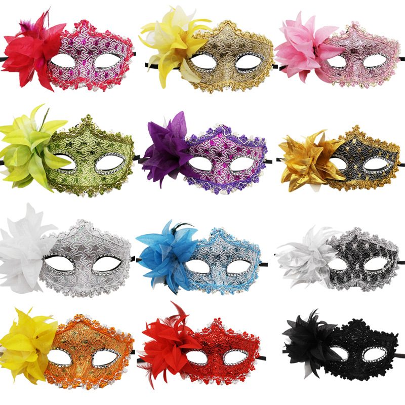 Carnival Festival Mask Half Face Prom Princess Masquerade Female Party ...