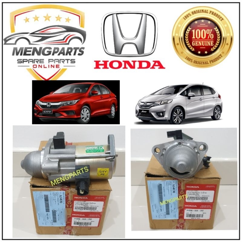 HONDA CITY GM6 T9A JAZZ GK T5A 2014Y-2018Y STARTER MOTOR ASSY 31200-55A ...