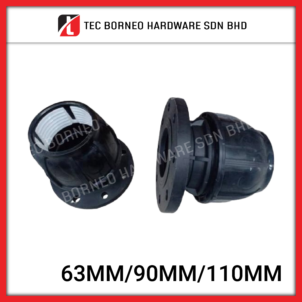TEC [1PCS] [63MM/90MM/110MM] POLY FLANGE ADAPTOR HDPE PIPE POLY ...