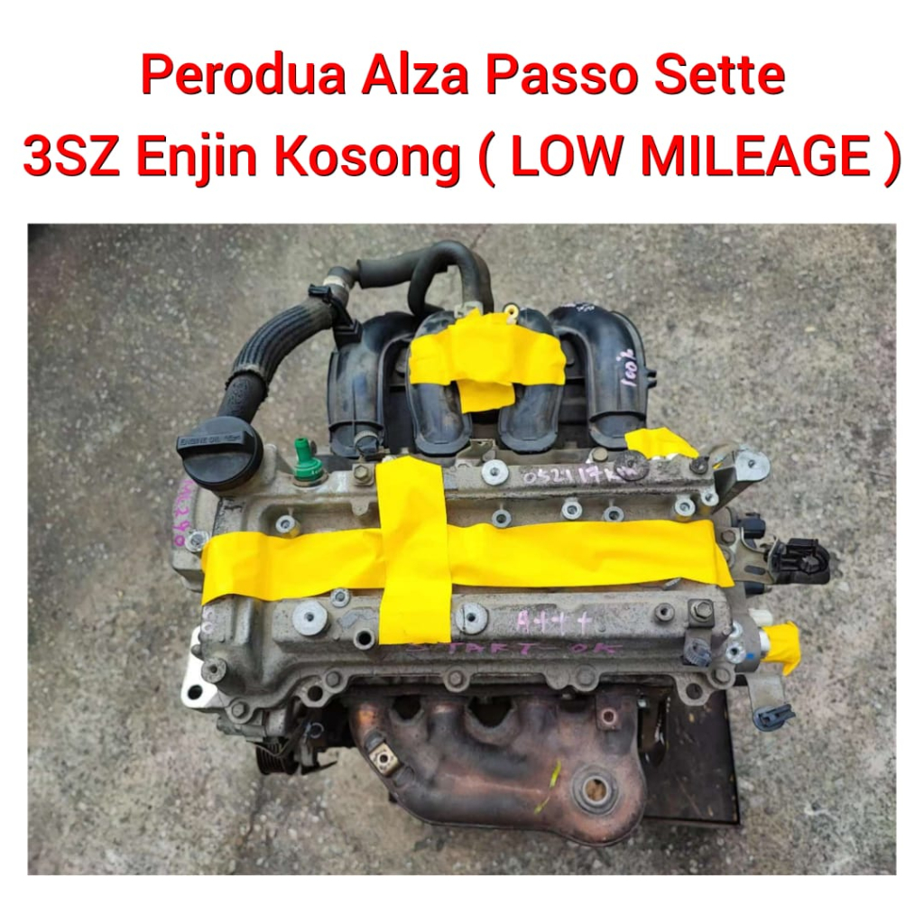 Perodua Alza Passo Sette 3SZ 1.5cc Low Mileage Enjin Kosong / Empty ...