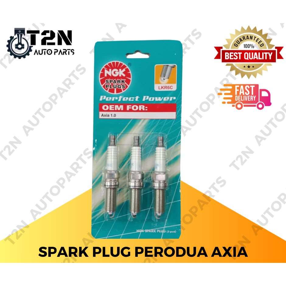NGK SPARK PLUG LKR6C FOR PERODUA AXIA 1.0, BEZZA 1.0, 100% ORIGINAL ...