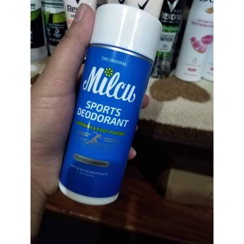 milcu sports deodorant powder 80g | Shopee Malaysia