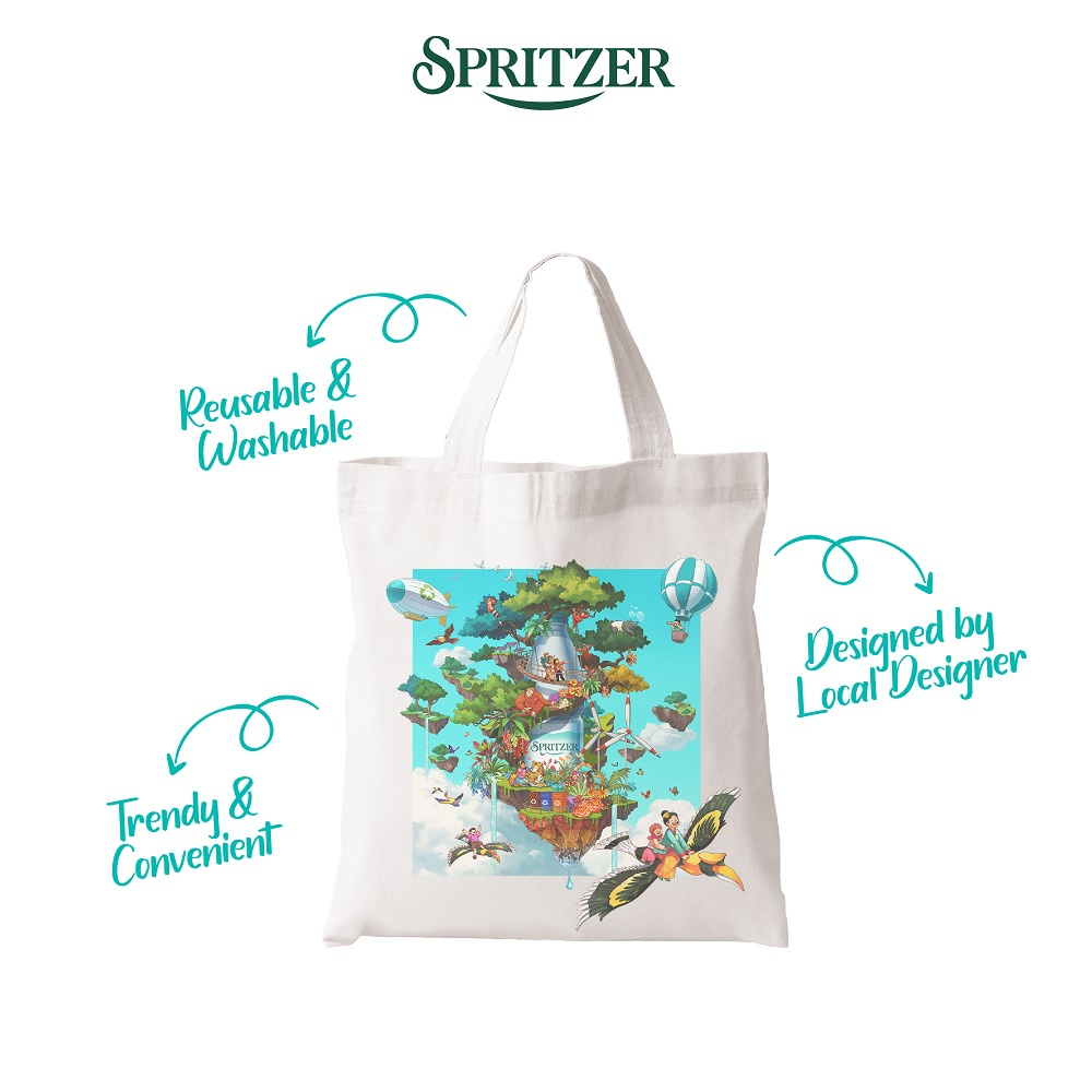Spritzer Designer Canvas Tote Bag | Shopee Malaysia