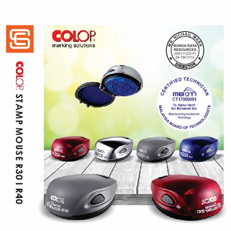 COLOP STAMP MOUSE R30M I MOUSE R40M (CUSTOM MADE WORDING) | Shopee Malaysia